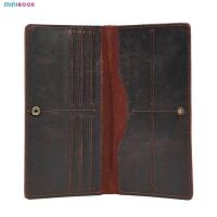 China Men's Crazy Horse Leather Purse Vintage Design Low MOQ Mix Models Custom Logo for sale