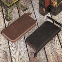 China Business Retro Ulti-Card Holding Wallet with Zipper 8 Card Slots for Daily Life for sale