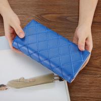 China Custom Logo Ladies Long Wallet Large Capacity Pu Leather Card Holder Clutch Bag 20 Slots for sale