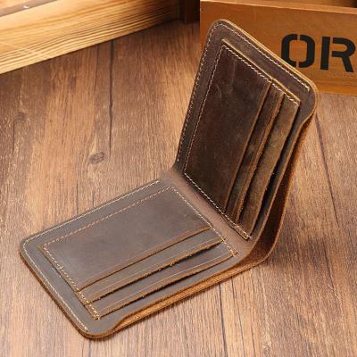 China Men's Ultra Thin Genuine Leather Designer Wallet with 8 Credit Card Slots RFID Blocking for sale