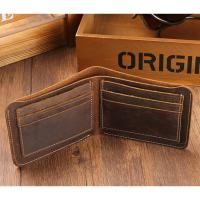 China Men's Ultra Thin Genuine Leather Designer Wallet with 8 Credit Card Slots RFID Blocking for sale