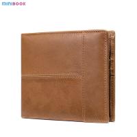 China Men's Genuine Leather RFID Blocking Wallet Minimalist Crazy Horse Slim Credit Card Holder 8 Slot for sale