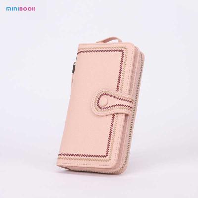 China Women's Long Zipper Clutch Wallet with Multiple Colors Card Holder and Money Pocket for sale