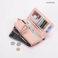 China Women's Long Zipper Clutch Wallet with Multiple Colors Card Holder and Money Pocket for sale