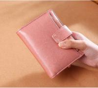 China Mini Genuine Leather Coin Purse Vintage Oil Wax Wallet for Women 10cm x 8cm for sale