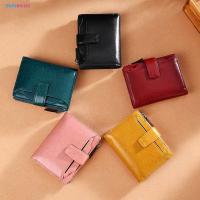 China Mini Genuine Leather Coin Purse Vintage Oil Wax Wallet for Women 10cm x 8cm for sale