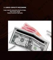 China Custom National Print Wallets for Men RFID Blocking Bifold with Zipper 8 Card Slots for sale