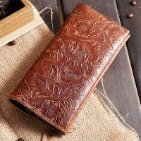 China Long Women Leather Wallet with Clear PVC Windows 19cm Daily Life Wallet for sale
