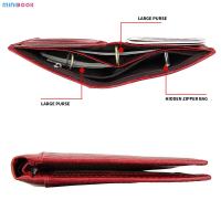 China Vintage Style Rfid Blocking Genuine Leather Purses For Multi-Functional Money Purses for sale