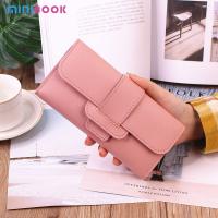 China Open Closure Women's Leather Wallet Small Size Candy Color Purse 8x4x1 Inch for sale
