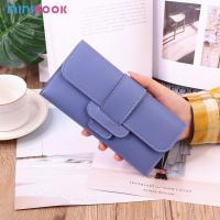 China Open Closure Women's Leather Wallet Small Size Candy Color Purse 8x4x1 Inch for sale