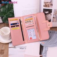 China Open Closure Women's Leather Wallet Small Size Candy Color Purse 8x4x1 Inch for sale