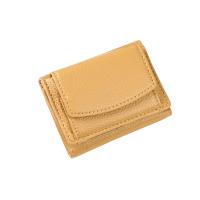 China Solid Color Women Mini Credit Card Holder Leather Coin Purse Wallet for Daily Life 8 Slots for sale
