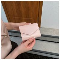 China Women's Leather Card Wallet with Coin Purse Short Length 8 Slot RFID Blocking for sale