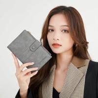 China Leather RFID Passport Holder Unisex Travel Wallet Business Card Case 2 Slots for sale