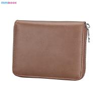 China Large Capacity ID Credit Card Holder Organizer Zipper Coin Purse for Men Women 20 Slots for sale