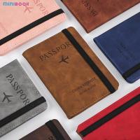 China Vintage Business Passport Cover Holder Multi-Function ID Bank PU Leather Wallet Case 2 Slot for sale