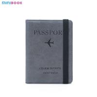 China Customized RFID Blocking Minibook Passport Holder Travel Wallet 14.8x11cm PU Leather for sale
