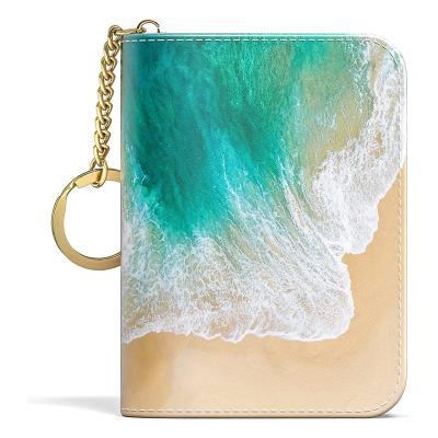 China Custom Printing Wallet Mobile Credit Card Holder with Keychain 10 Card Slots RFID Blocking for sale