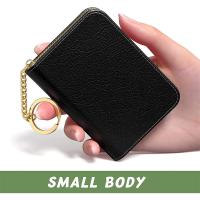 China Custom Printing Wallet Mobile Credit Card Holder with Keychain 10 Card Slots RFID Blocking for sale