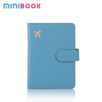 China PU Passport Cover Holder Flip Wallet RFID Block Leather Card Case 15x10.5cm for sale