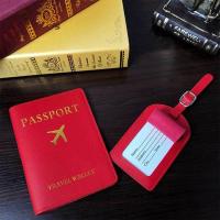 China Vegan Leather Passport Holder and Suitcase Tag Set Low MOQ Mix Models for B2B Travel for sale