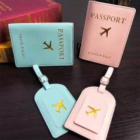 China Vegan Leather Passport Holder and Suitcase Tag Set Low MOQ Mix Models for B2B Travel for sale