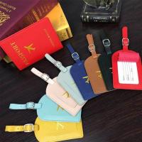 China Vegan Leather Passport Holder and Suitcase Tag Set Low MOQ Mix Models for B2B Travel for sale