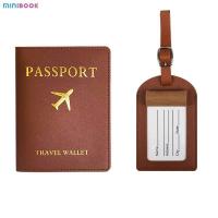 China Vegan Leather Passport Holder and Suitcase Tag Set Low MOQ Mix Models for B2B Travel for sale