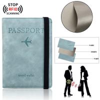 China Custom Logo Eco Friendly Passport Holder with SIM Pocket Band Strap 2 Slot for sale