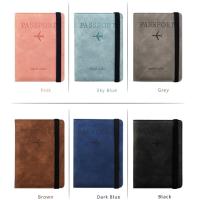 China Custom Logo Eco Friendly Passport Holder with SIM Pocket Band Strap 2 Slot for sale