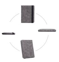 China Custom Logo PU Leather Passport Cover RFID Blocking Travel Wallet with Card Case 2 Slots for sale