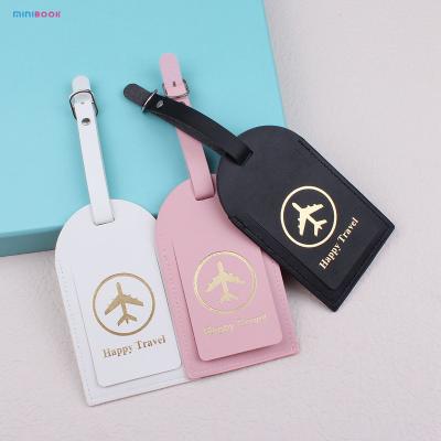 China Custom Logo Gold Foiled Passport Holder Luggage Tag Gift Set for Travel Accessories for sale