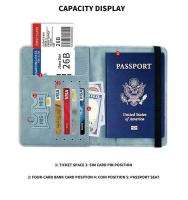 China Elastic Cord Travel Passport Holder Credit Card Wallet RFID Blocking 6 Slots for sale