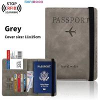 China Elastic Cord Travel Passport Holder Credit Card Wallet RFID Blocking 6 Slots for sale