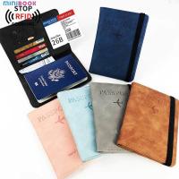 China Elastic Cord Travel Passport Holder Credit Card Wallet RFID Blocking 6 Slots for sale