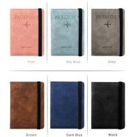 China Elastic Cord Travel Passport Holder Credit Card Wallet RFID Blocking 6 Slots for sale