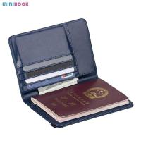 China RFID Passport Case Cover Holder Document Organizer Wallet Vintage PU Leather 2 Slot for sale