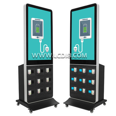 Digital Signage Kiosk in a modern lobby