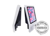 China 21.5 Inch Desktop Ordering Kiosk Machine Inbuilt QR Barcode 80mm Terminal Printer for sale