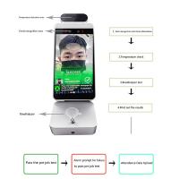 China Face Recognition Time Attendance 8 Inch Temperature And Alcohol Testing for sale