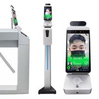 China Face Recognition Time Attendance 8 Inch Temperature And Alcohol Testing for sale