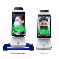 China Face Recognition Time Attendance 8 Inch Temperature And Alcohol Testing for sale