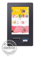 China Outdoor Wall Mount Self Service Kiosk Contactless Payment With QR Scanner Printer for sale