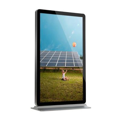 China 65inch Floor standing touch screen kiosk display stand with lcd 3000:1 Contrast Ratio for sale