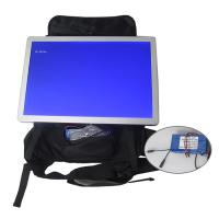 China 18.5 Inch Backpack Highlight Stand Alone Kiosk External Outdoor Digital Signage Built In Battery for sale
