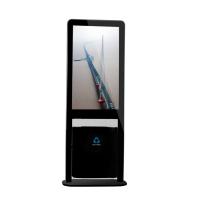 China Black High Resolution Floor Standing Lcd Digital Signage With Trash Can for sale
