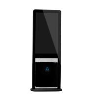 China Black High Resolution Floor Standing Lcd Digital Signage With Trash Can for sale