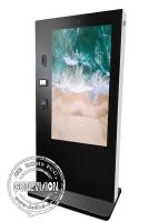 China POS Terminal Google Doorbell Inbuilt 55 Inch Touch Screen Outdoor Payment Kiosk with QR Code Scanner for sale