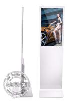 China 32 Inch Super Slim Touch Screen Kiosk I5 CPU Floor Stand Indoor Advertising for sale